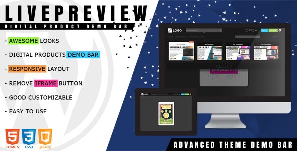 LivePreview - Theme Demo Bar for WordPress - GPL Market