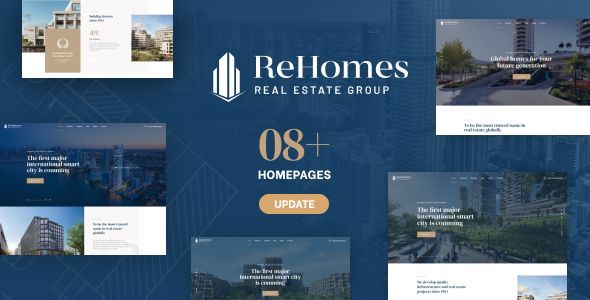 Rehomes - Real Estate Group WordPress Theme - GPL Market